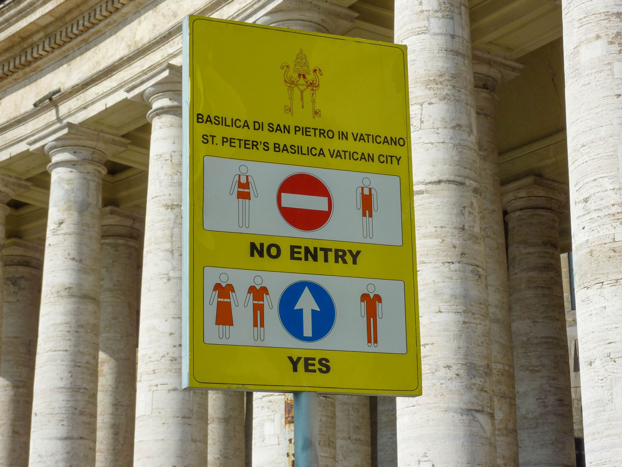 Vatikanische Kleiderordnung und Verbote - Vatikanische Museen